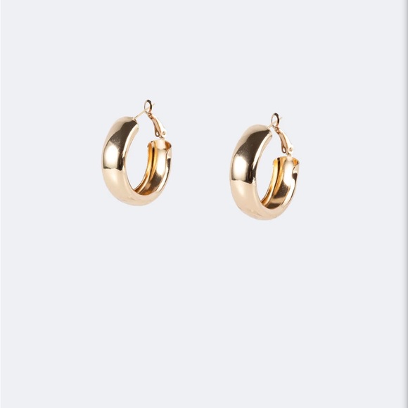 Edikted | Jewelry | Edikted Lux Wide Hoop Earring | Poshmark